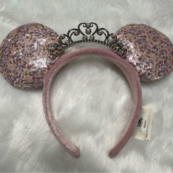 Disney | Accessories | Disney Pink Sequin Mickey Ears Headband Disney ...